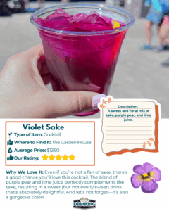 Violet Sake from EPCOT (with Recipe)