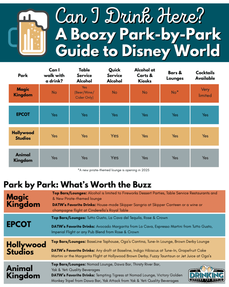 The Ultimate 2025 Guide to Drinking in Disney World for Adults